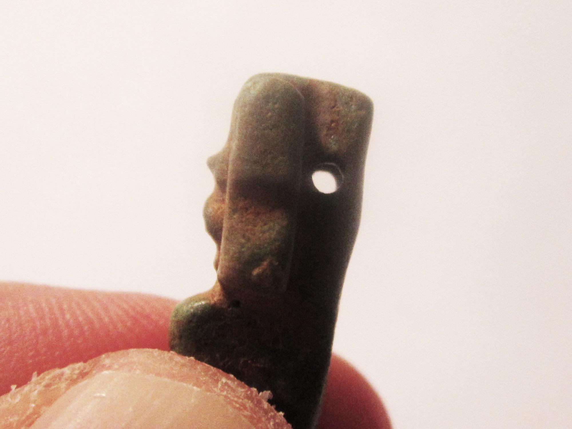 Ancient Egyptian Shu Amulet Faienced Paste Ptolemaic Period 600-300 BC ...