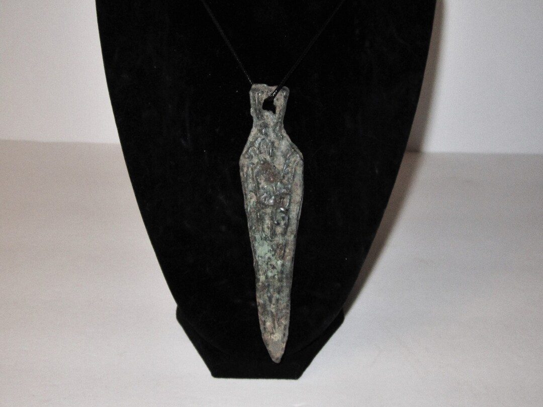 Koban Bronze Sword Amulet With Adjustable Leather Chain North Caucasus ...