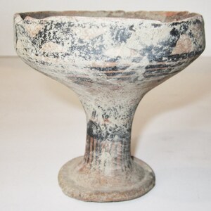 Indus Valley Terracotta Chalice 2000 BC With Serpent Nearly 3 1/2 ...