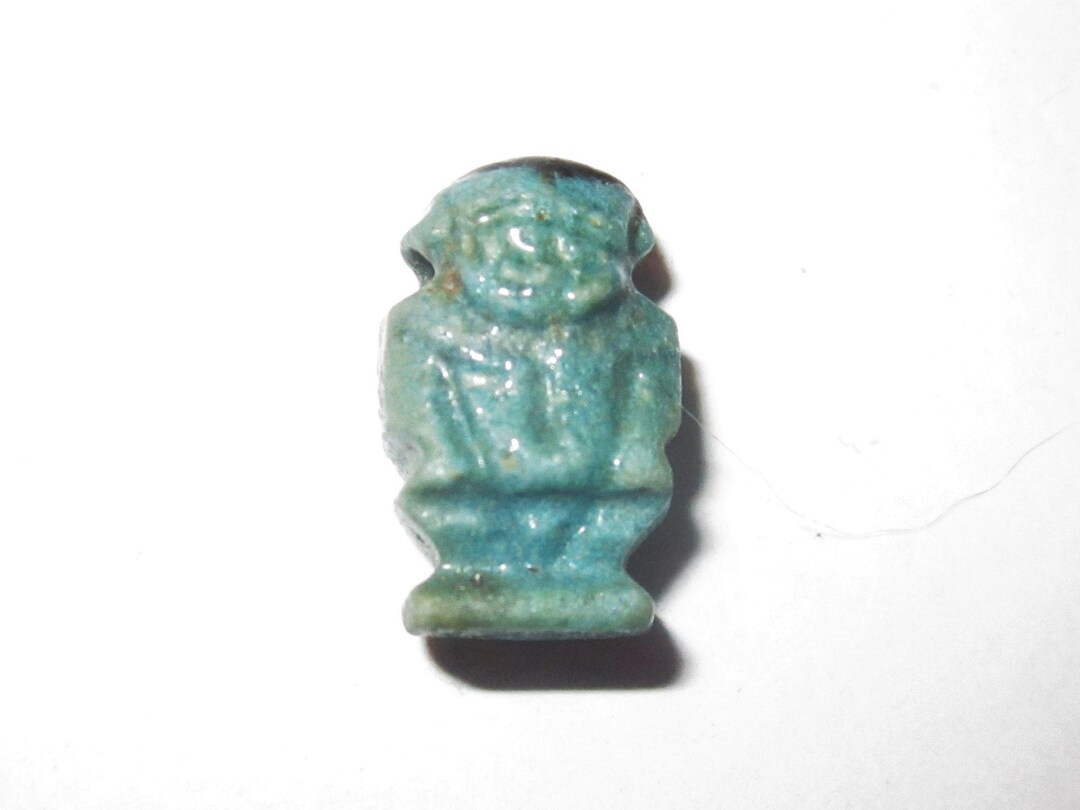 Ancient Egyptian Pataikos Amulet Rare Janus Style Faience Paste Late ...