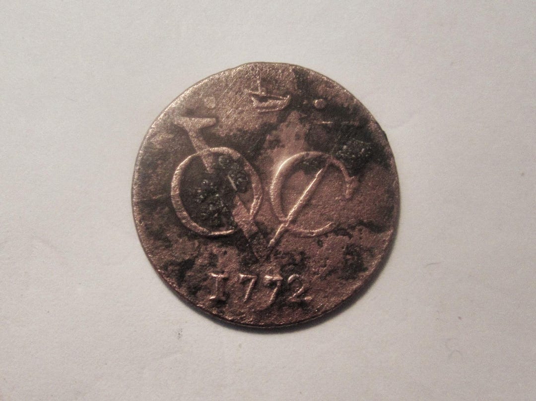 RARE 1772 American Revolution Period Coin - Dutch Duit America's First ...