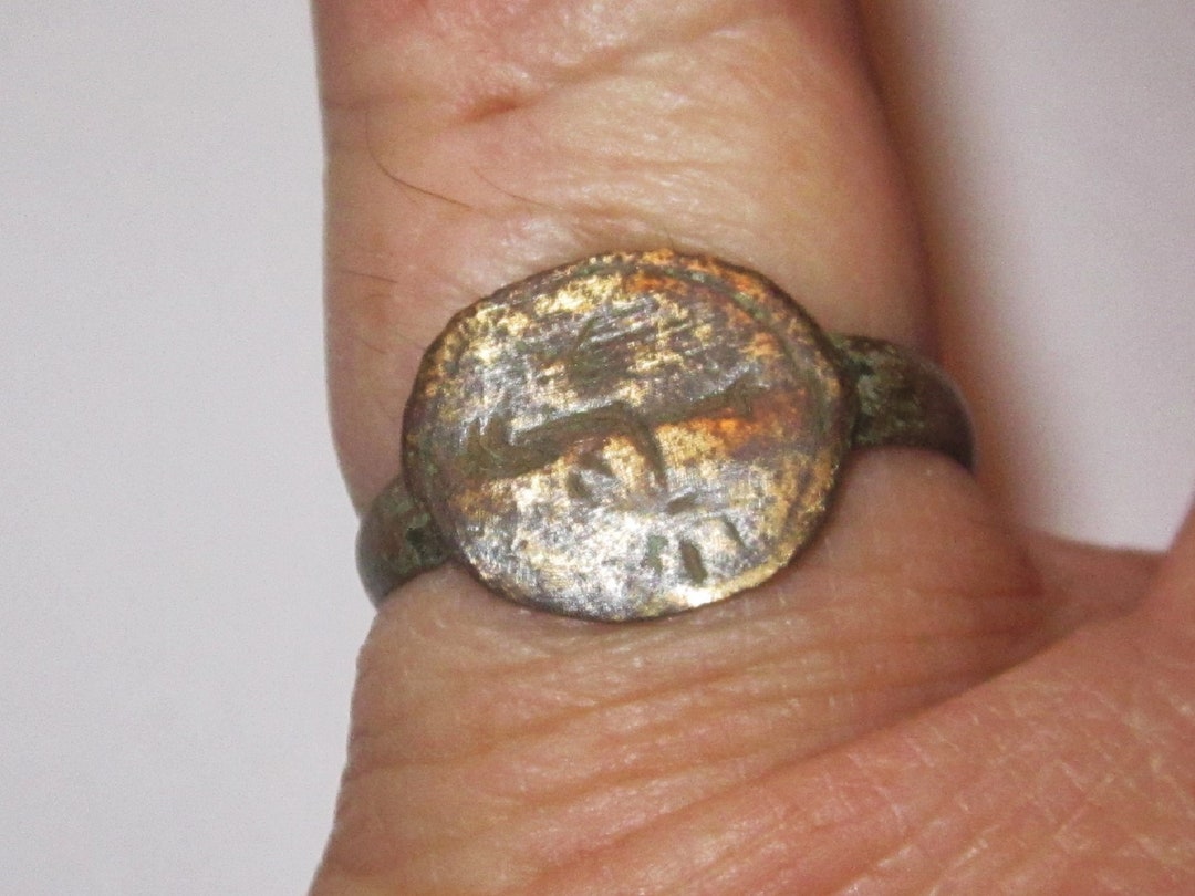 Medieval Billon Bird Ring Northern Europe From the 12th. to 15th. C. in ...