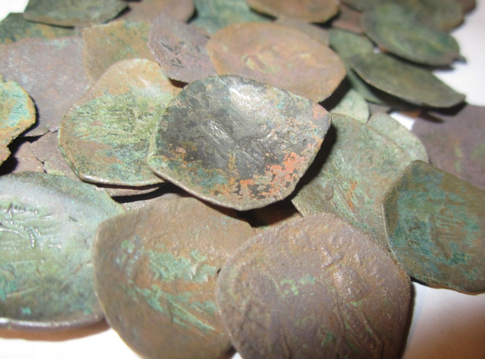 Lot of 4 BYZANTINE eastern Roman Empire Trachy Cup Coins for - Etsy