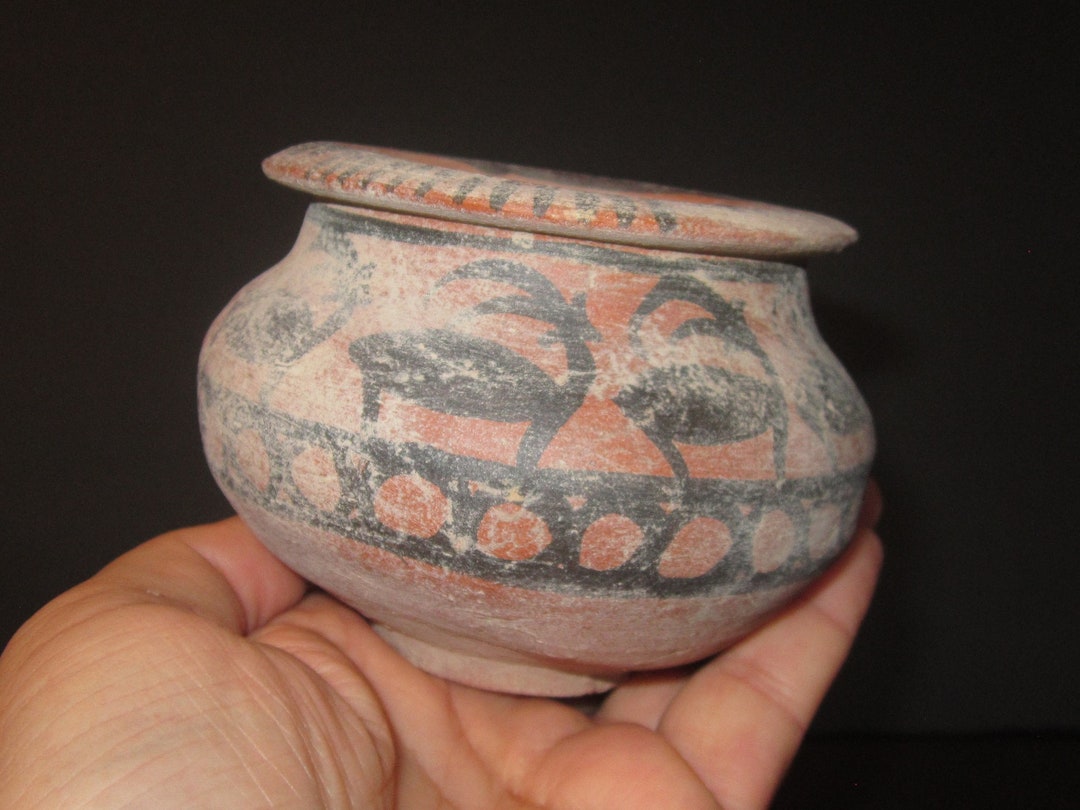 Indus Valley Terracotta Vase 2000 BC With Antelope Ibex Encircling 3 ...