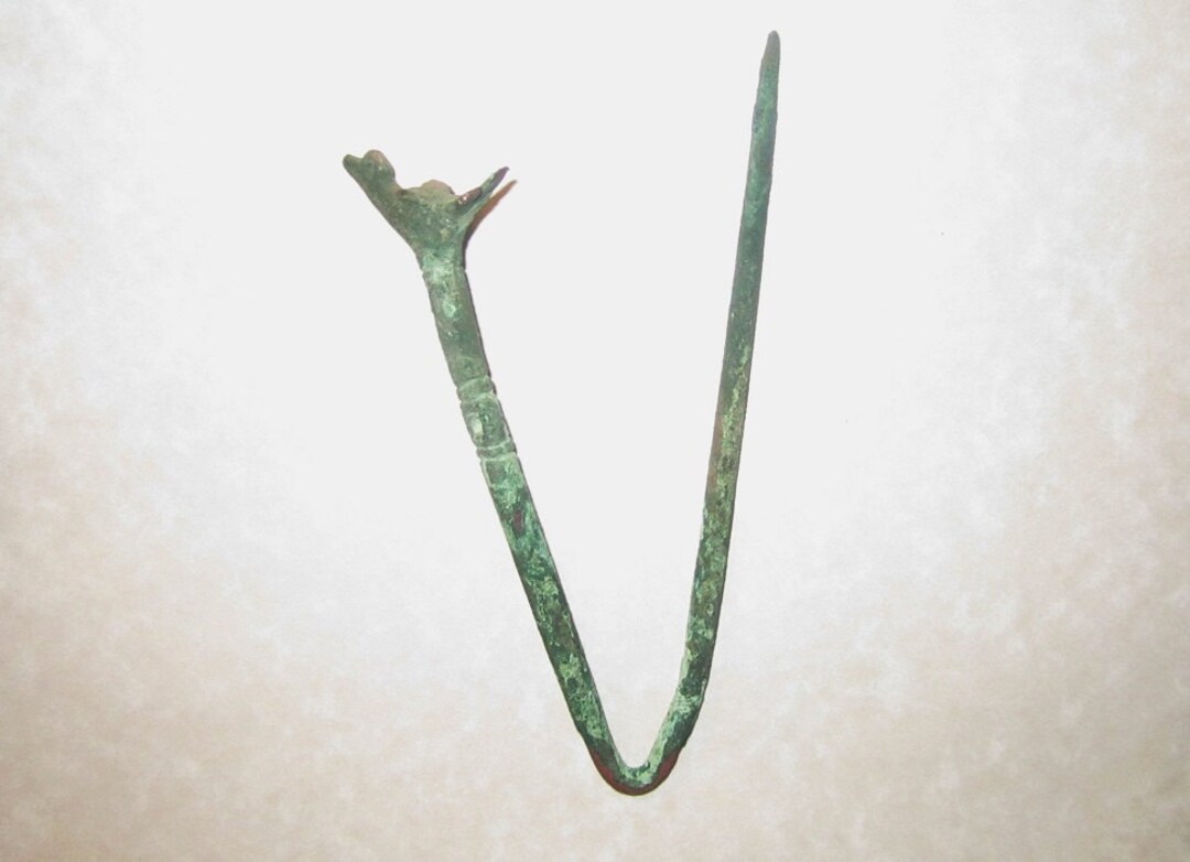 Chimu Copper Pin Tupu From Peru 900-1470AD - Huge Cast Clothing Pin ...