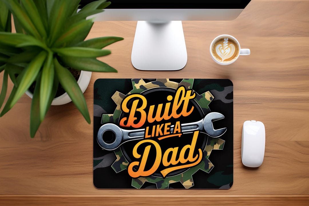 Mouse Pad, Built Like a Dad, Tools, Father's Day - Etsy