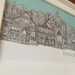 A5 Framed Doncaster Town Skyline, Signed Print, Hand Drawn ...