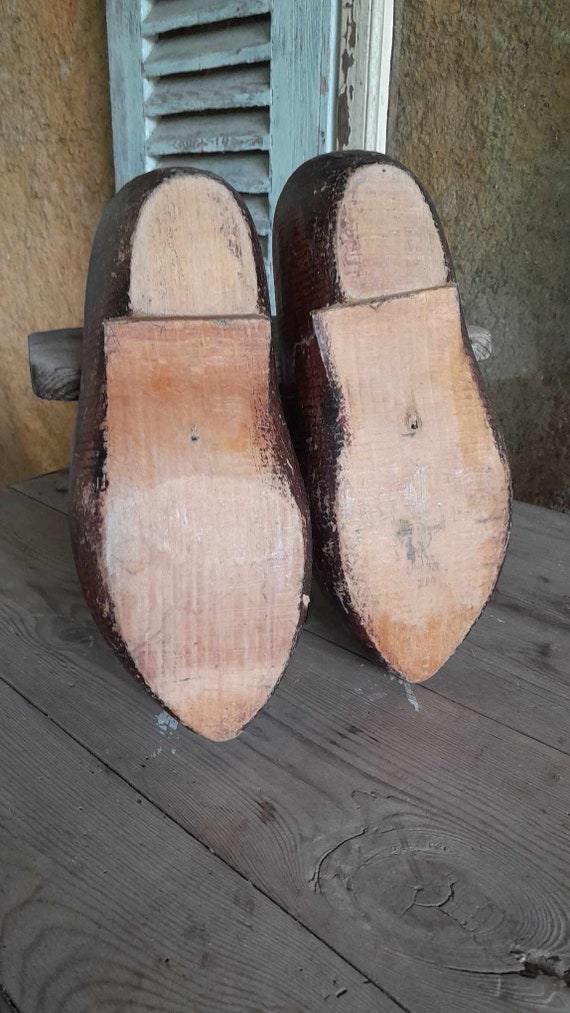 French Traditional Handmade Wooden Farm Clogs - Gem