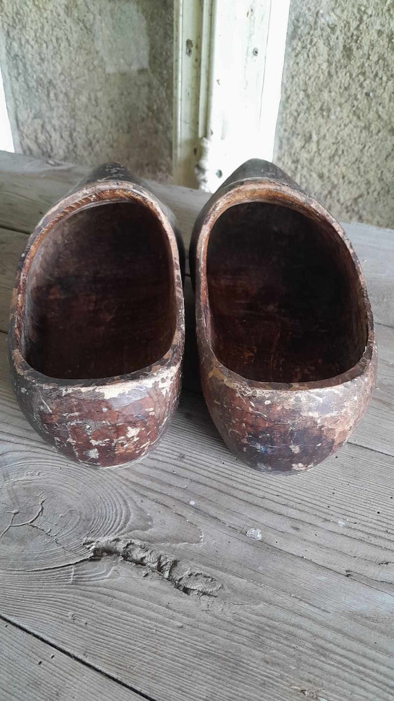 French Traditional Handmade Wooden Farm Clogs - Gem