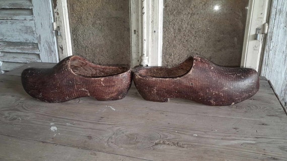 French Traditional Handmade Wooden Farm Clogs - Gem
