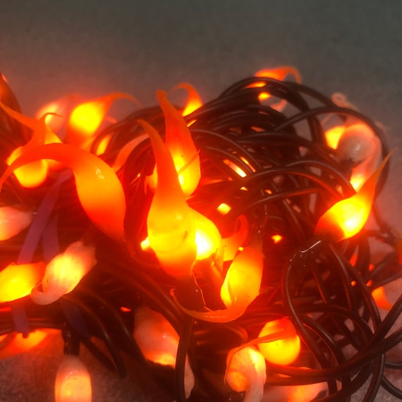 Hand Dipped Silicone Teeny Rice Lights Electric pumpkin | Etsy