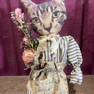 Raggedy Junction Primitive Cat Doll - Etsy