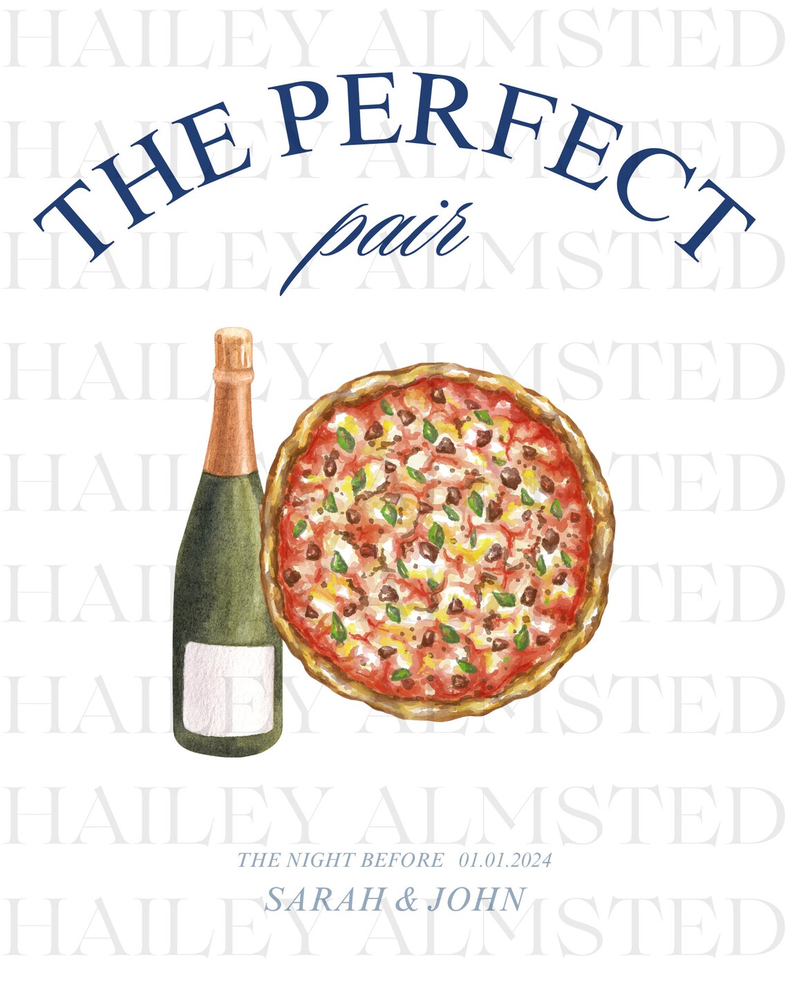 The Perfect Pair Sign, Rehearsal Dinner Sign, Wedding Sign, Pizza and ...