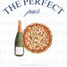 The Perfect Pair Sign, Rehearsal Dinner Sign, Wedding Sign, Pizza and ...
