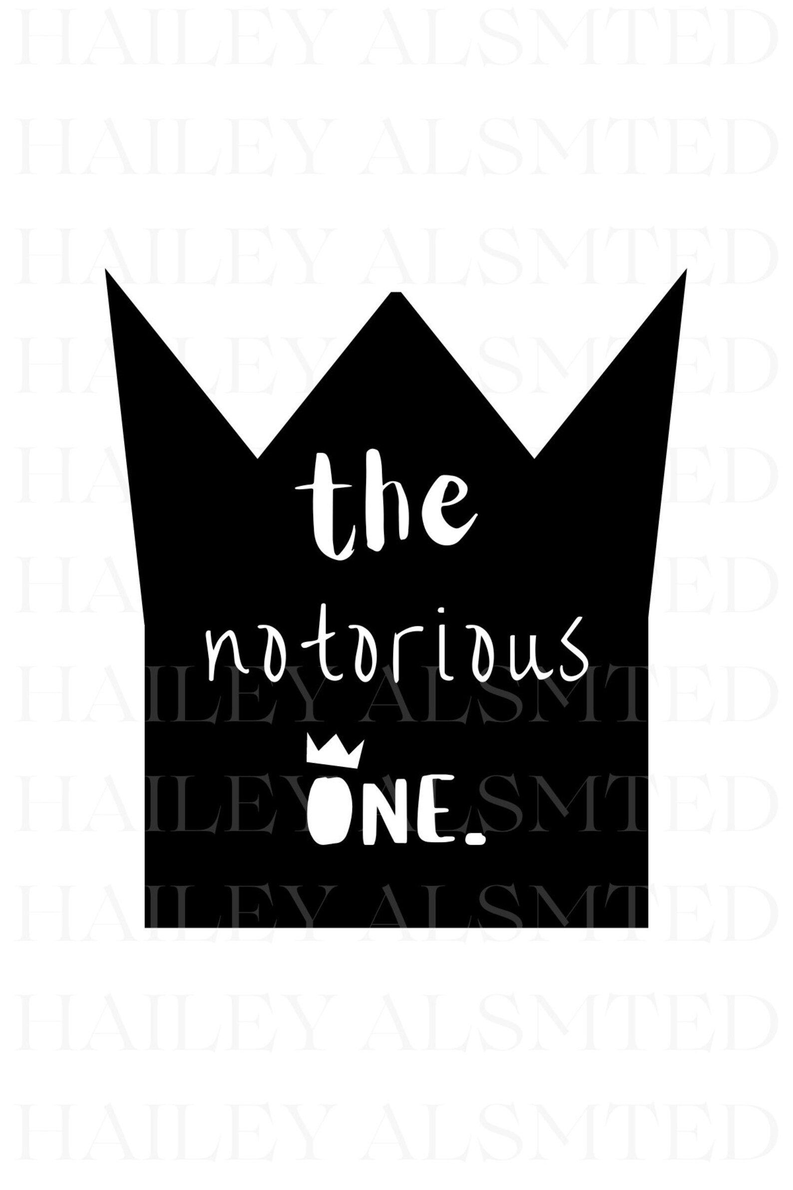 The Notorious One Sign | the Big One Birthday Sign | the Notorious One ...