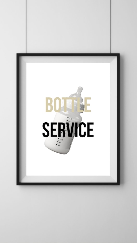 Bottle Service Sign the Big One Birthday Sign the - Etsy