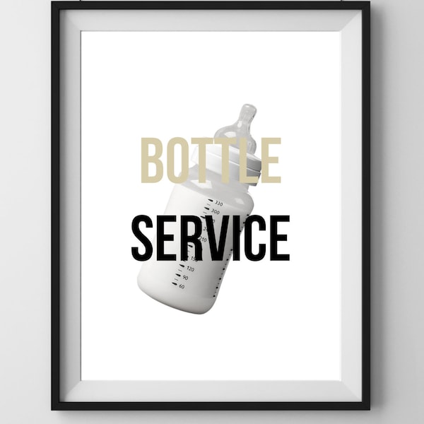 Bottle Service Sign - Etsy