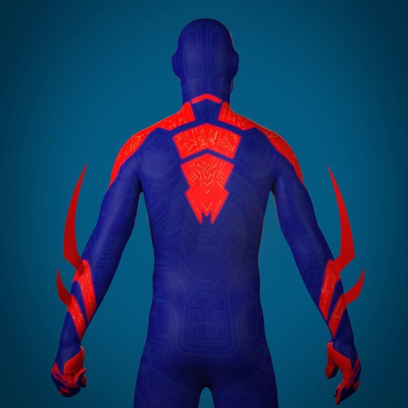 Spider-man 2099 Sewing/dye Sub Pattern Across the Spider-verse Male ...