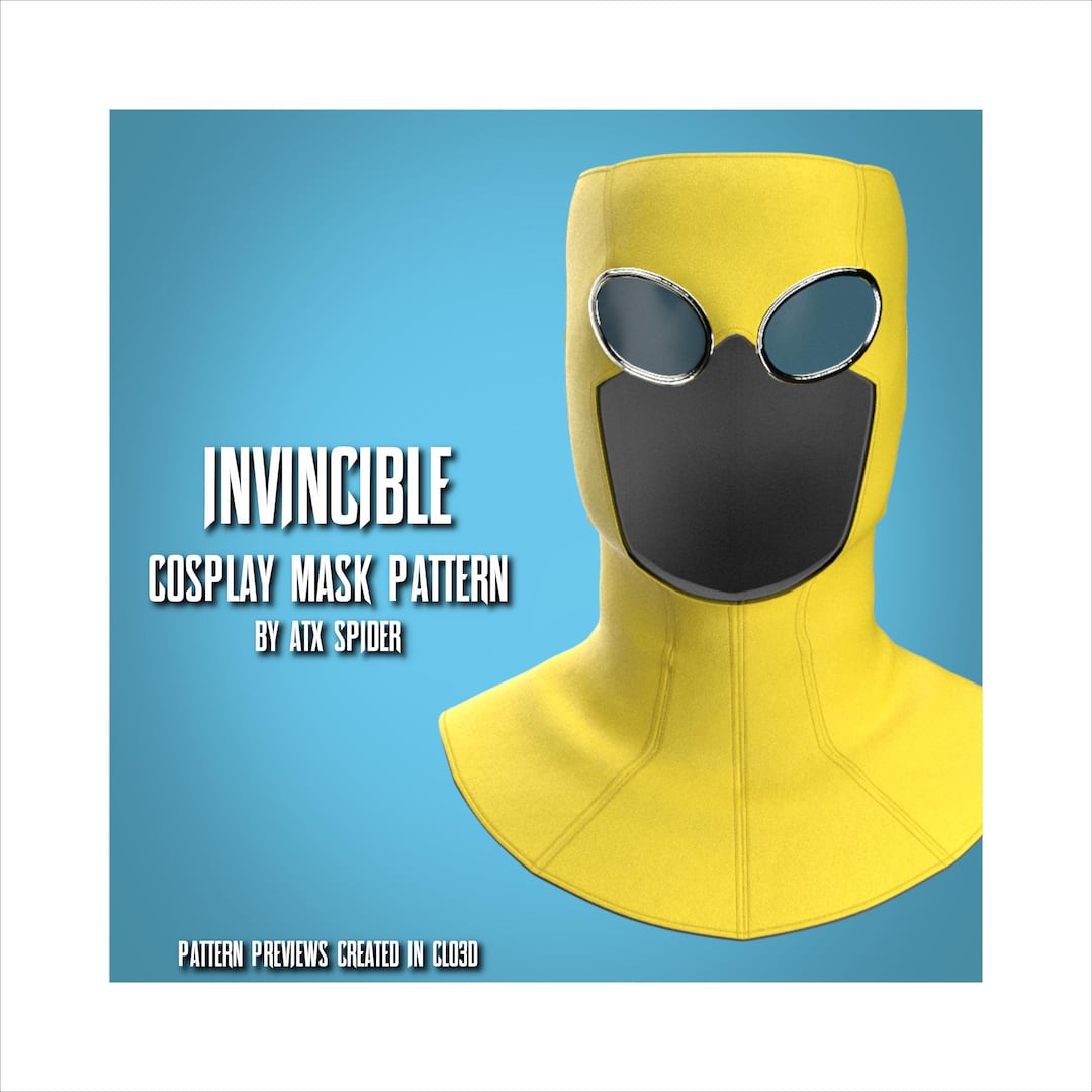 Invincible Mask and Cowl Sewing Pattern Superhero Cosplay - Etsy