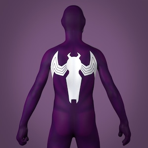 Ultimate Spider-man Sewing Pattern Symbiote Black Suit Cosplay Bodysuit ...