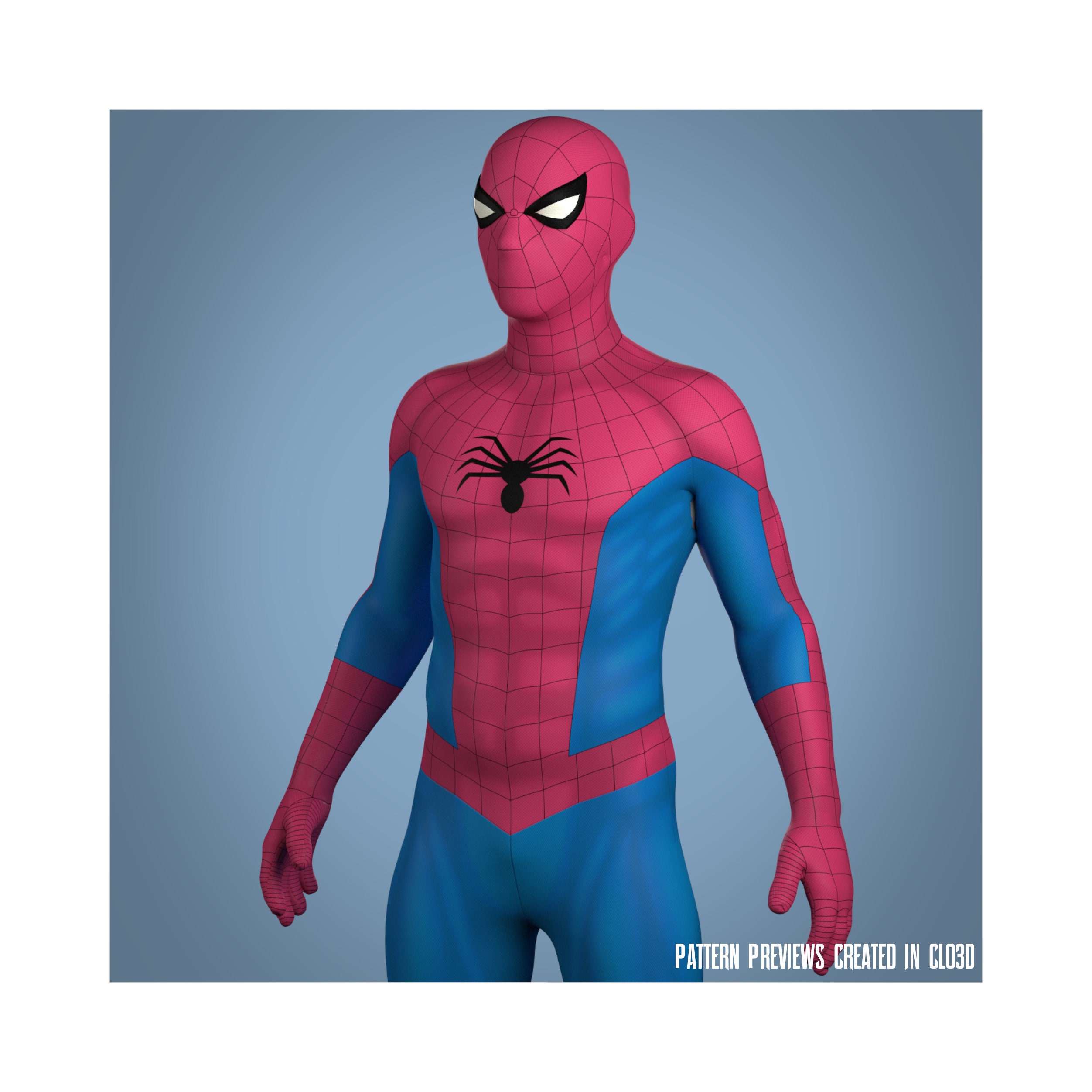Ultimate Spider-man 2024 Dye Sub Pattern Male Superhero Cosplay ...