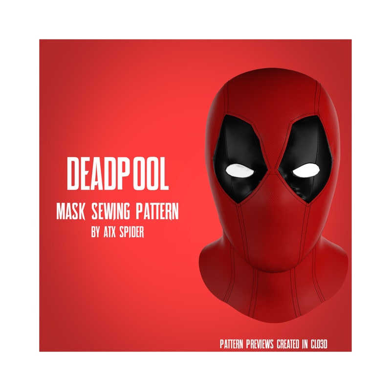 Deadpool Mask - Etsy