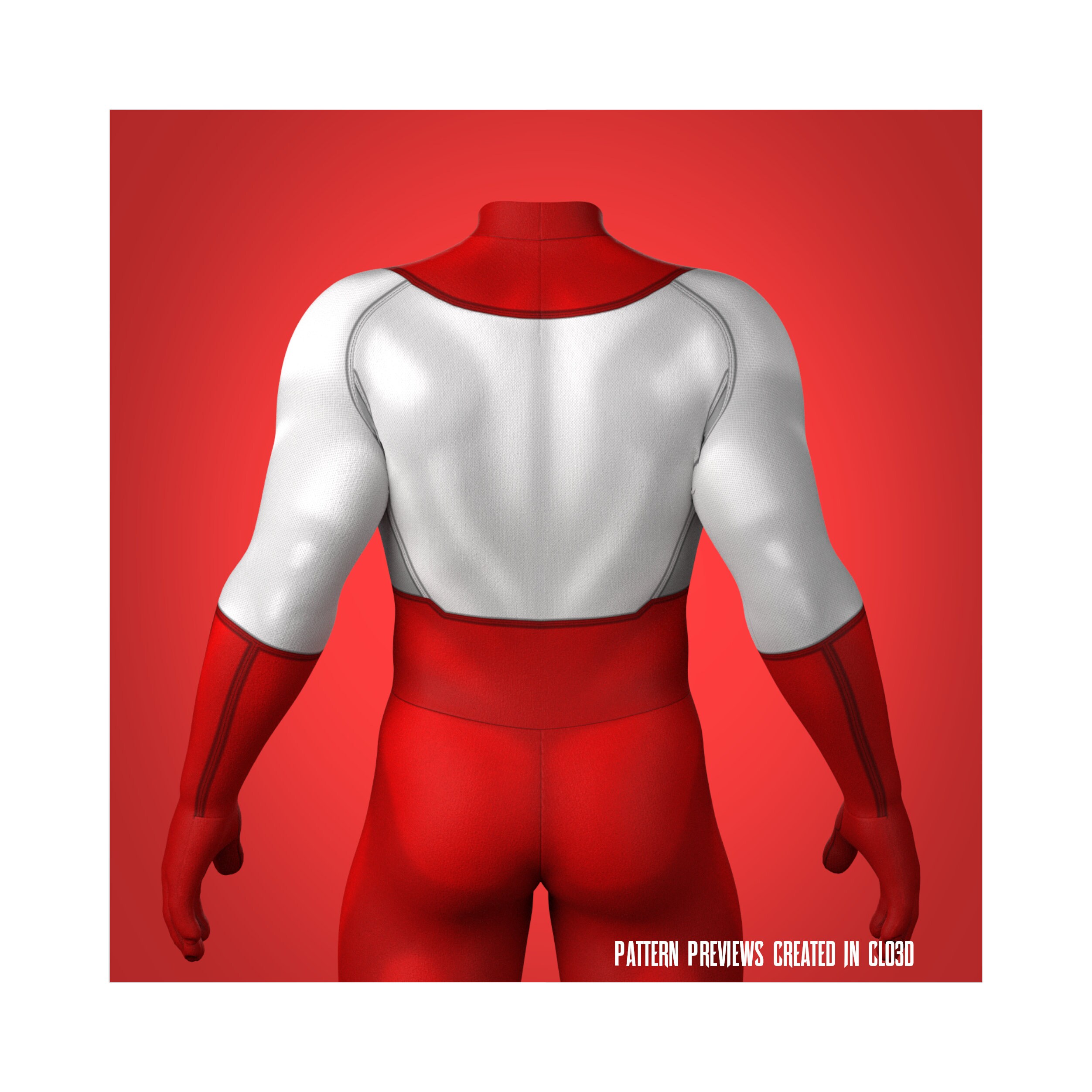Omni-man Sewing Pattern Invincible MK1 Male Cosplay Bodysuit and Cape ...
