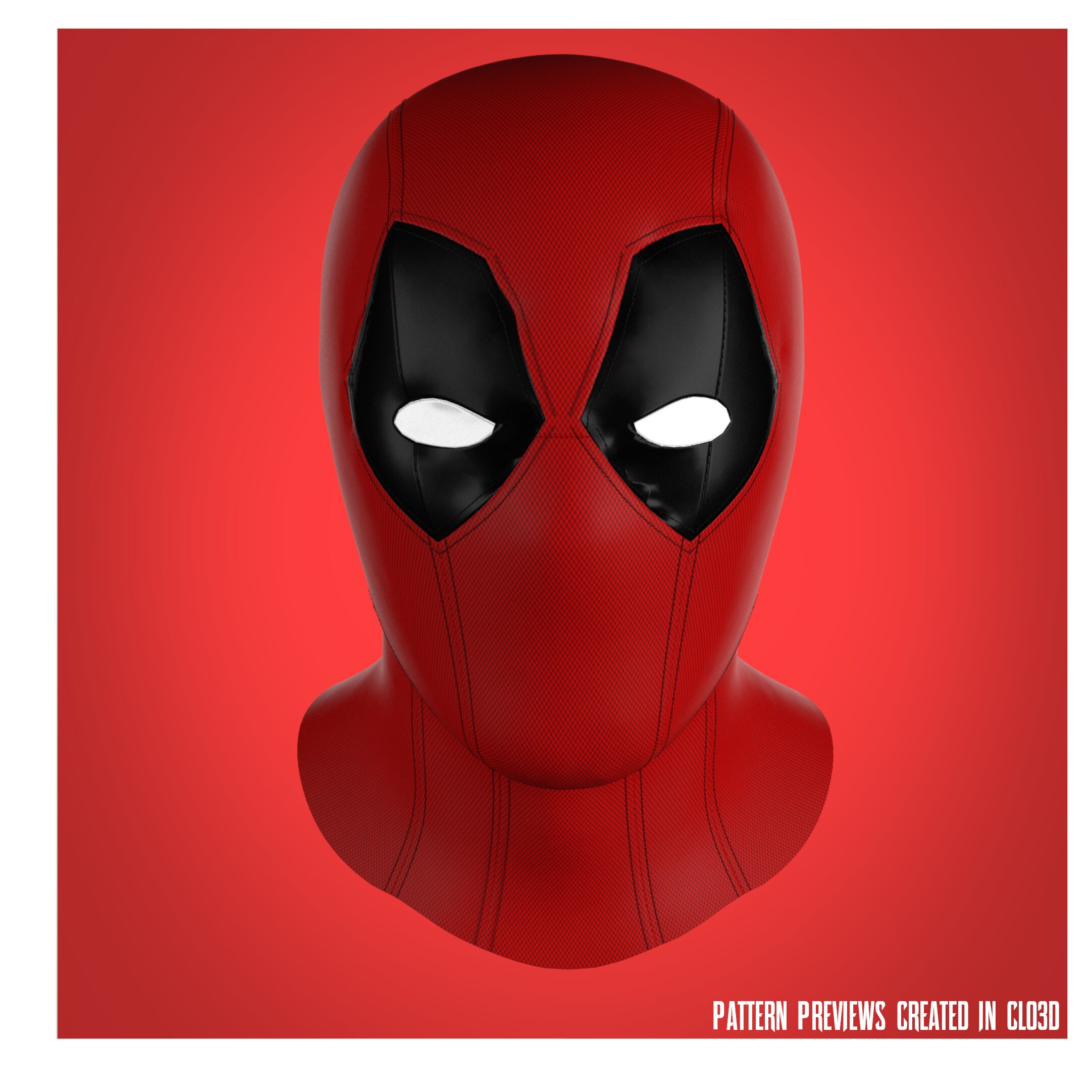 Deadpool Mask Sewing Pattern for Superhero Cosplay - Etsy
