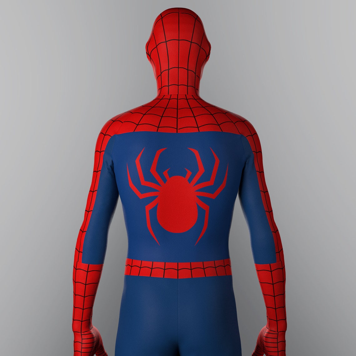 Spider-man Sewing/dye Sub Pattern Alex Ross Classic Suit Male Cosplay ...