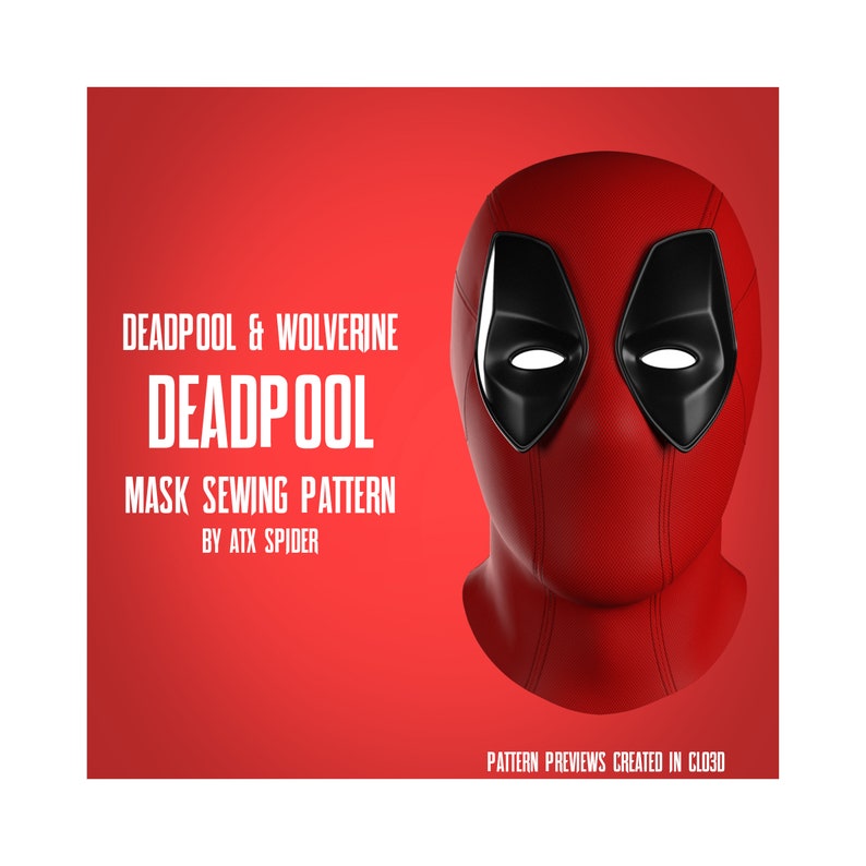 Deadpool & Wolverine Mask Sewing Pattern for Superhero Cosplay - Etsy