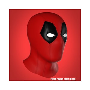 Deadpool Mask Sewing Pattern for Superhero Cosplay - Etsy