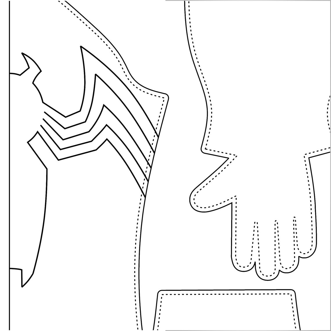Ultimate Spider-man Sewing Pattern Symbiote Black Suit Cosplay Bodysuit ...
