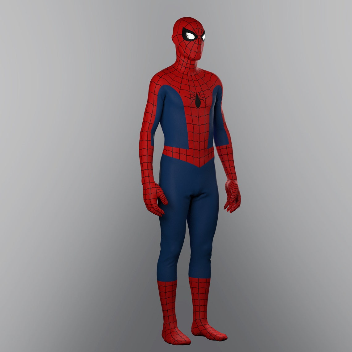 Spider-man Sewing/dye Sub Pattern Alex Ross Classic Suit Male Cosplay ...