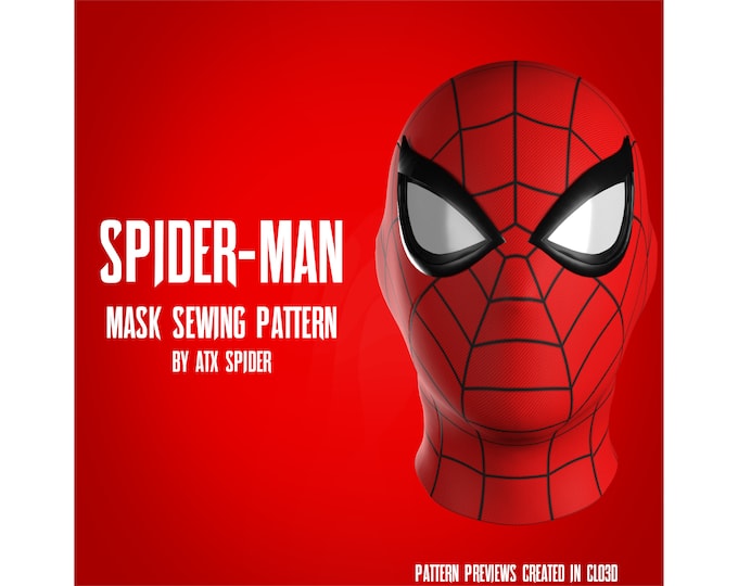 Buy Andrew Spidey Easy Faceshell Mask for Cosplay PDF Template - A4 ...