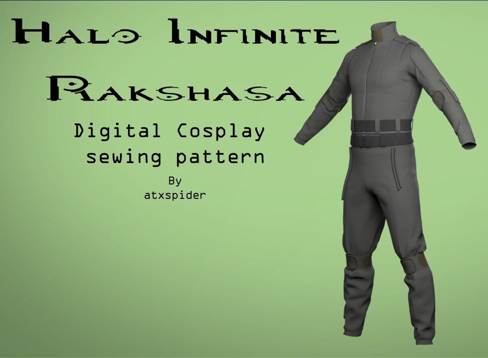 Rakshasa Flight Suit Sewing Pattern Halo Infinite Cosplay - Etsy