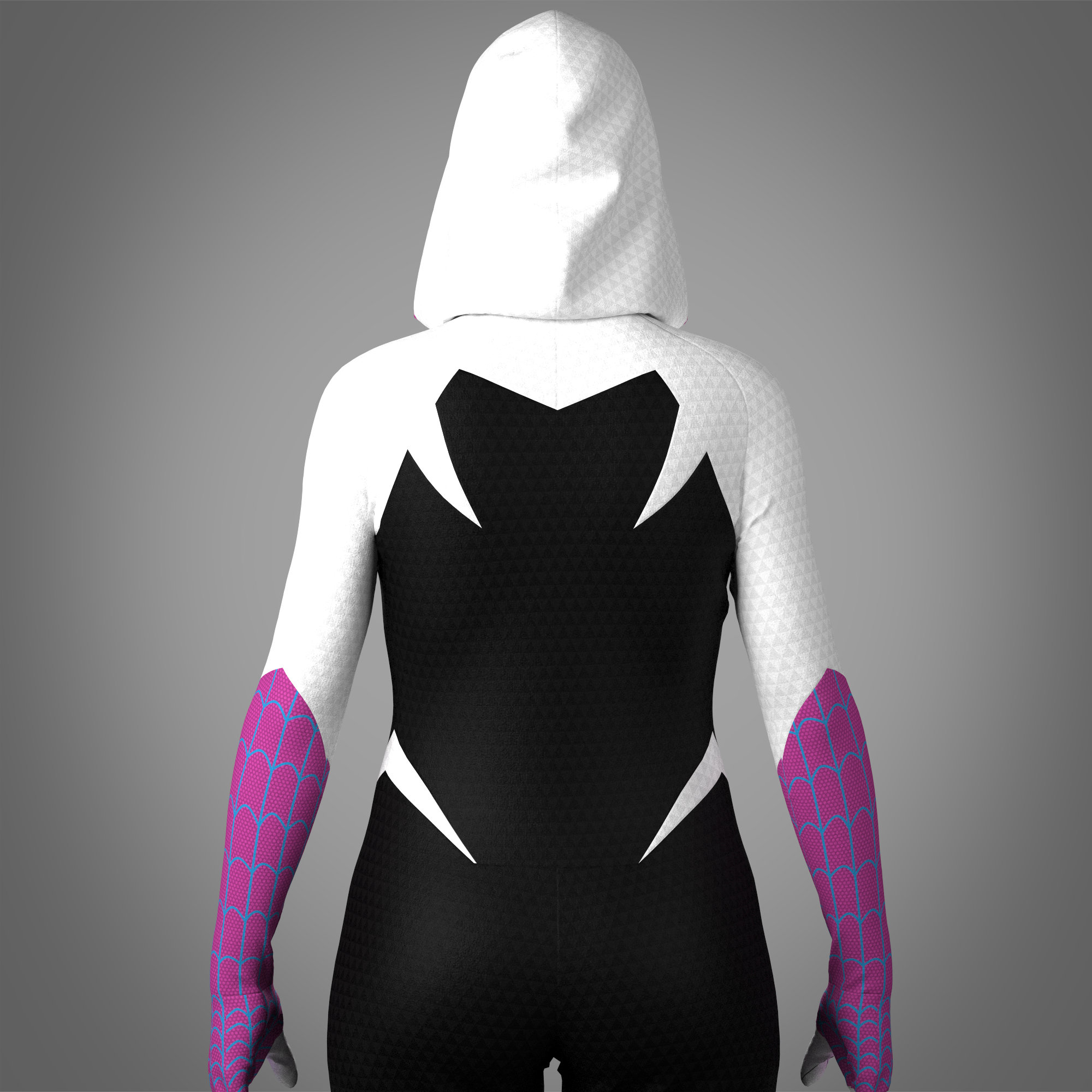 Spider-gwen Sewing/dye Sub Pattern Across the Spiderverse Female ...