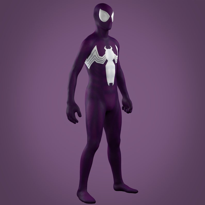 Ultimate Spider-man Sewing Pattern Symbiote Black Suit Cosplay Bodysuit ...