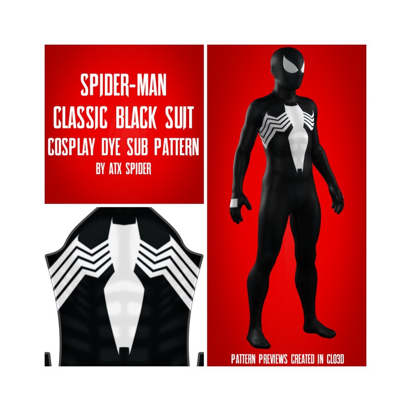 Symbiote Suit Spiderman Costume - Etsy