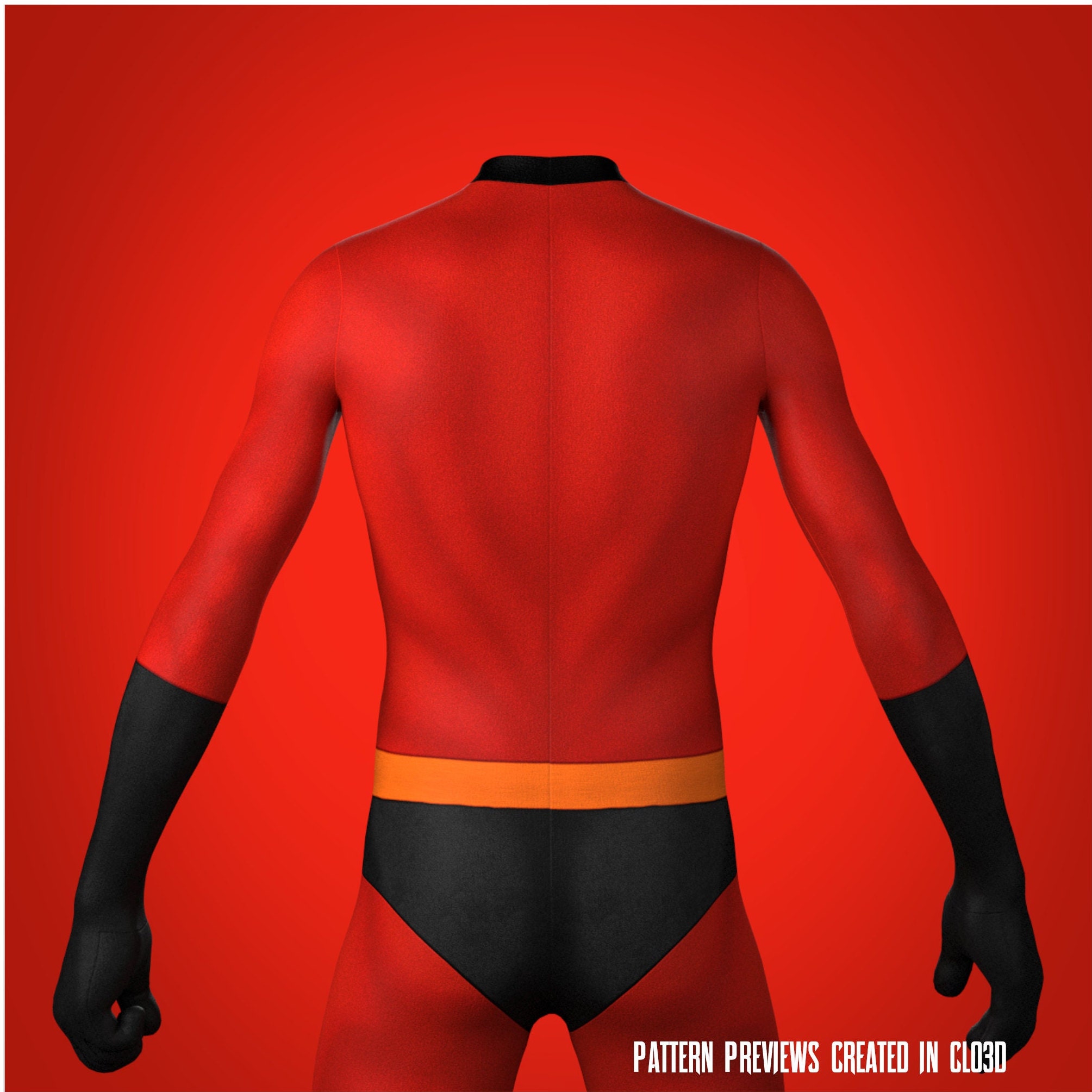 The Incredibles male Dye Sub Pattern Cosplay Bodysuit - Etsy