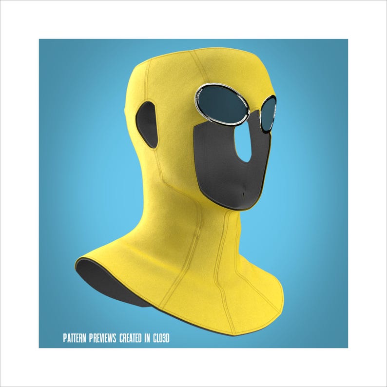 Invincible Mask and Cowl Sewing Pattern Superhero Cosplay - Etsy