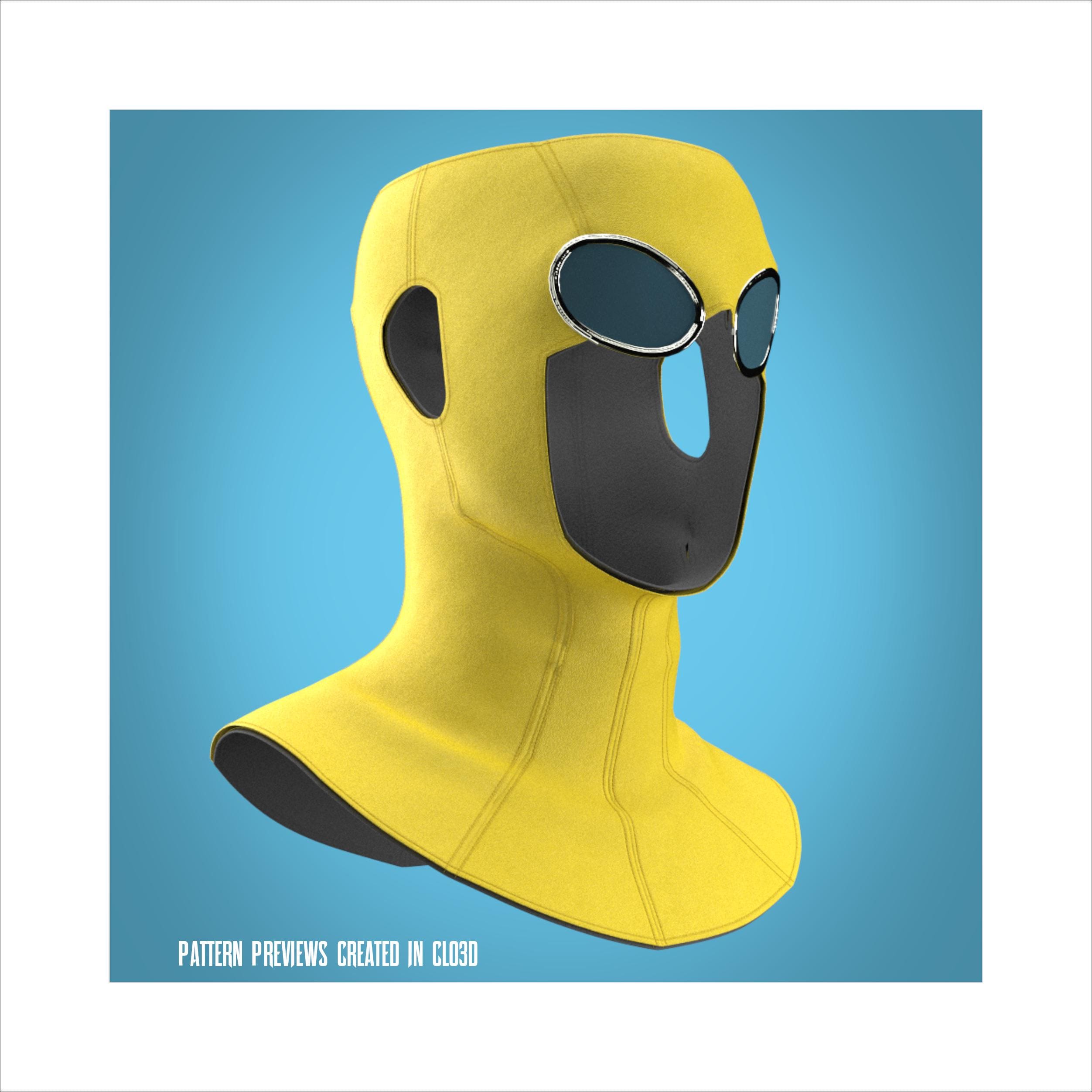 Invincible Mask and Cowl Sewing Pattern Superhero Cosplay - Etsy