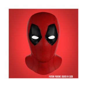 Deadpool Mask Sewing Pattern for Superhero Cosplay - Etsy