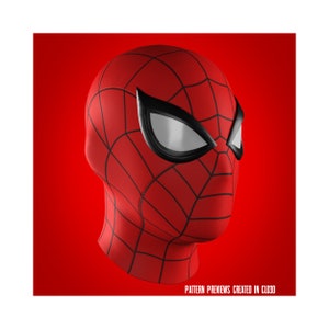 Spider-man Mask Sewing/dye Sub Pattern for Superhero Cosplay - Etsy