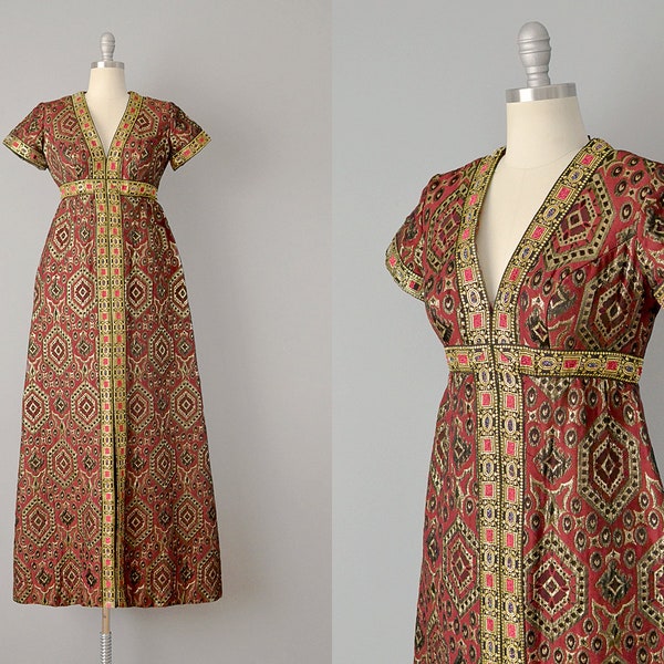 Brocade Dress - Etsy