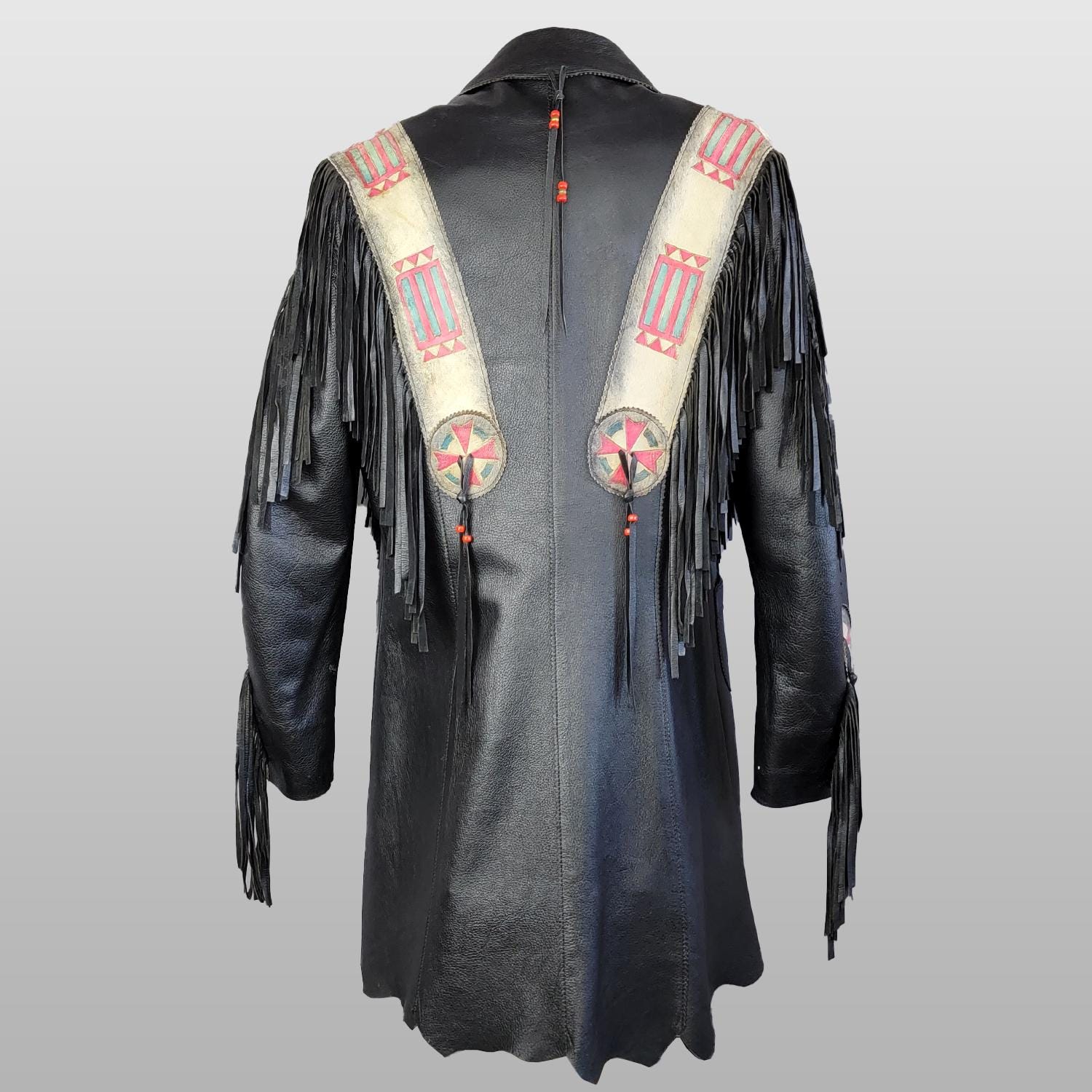 Wilderness Wayne Jacket / Front Street Leather Jacket / Fringed Leather ...