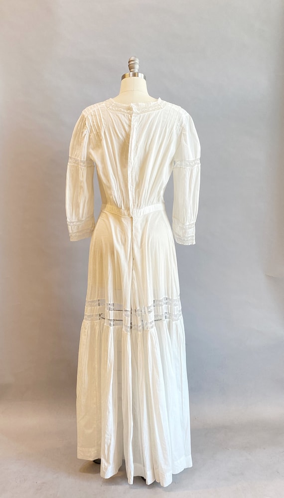 White Edwardian Lawn Dress / Edwardian Lace Dress / W… - Gem