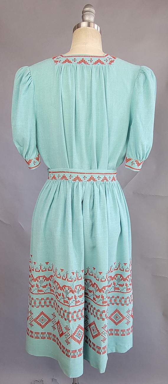 1950s Dress / 1950s Southwestern Dress / Madalyn Mill… - Gem