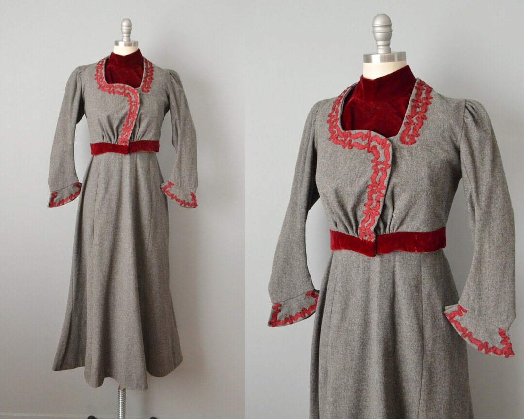 Victorian Suit / Late 1800s Winter Suit / Victorian Skirt and Jacket ...