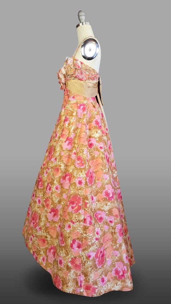 1950s Emma Domb Gown / 1950s Pink Evening Gown /1950s… - Gem