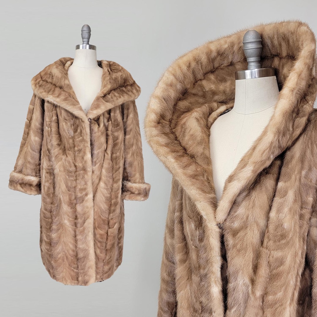 1950's Mink Coat / Pastel Mink / Blond Mink Coat / Golden Mink Coat ...